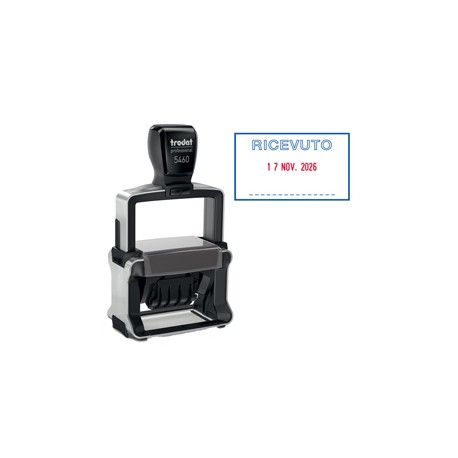 Timbro Professional 4.0 5460/PR4/L1 DATARIO + RICEVUTO autoinchiostrante TRODAT