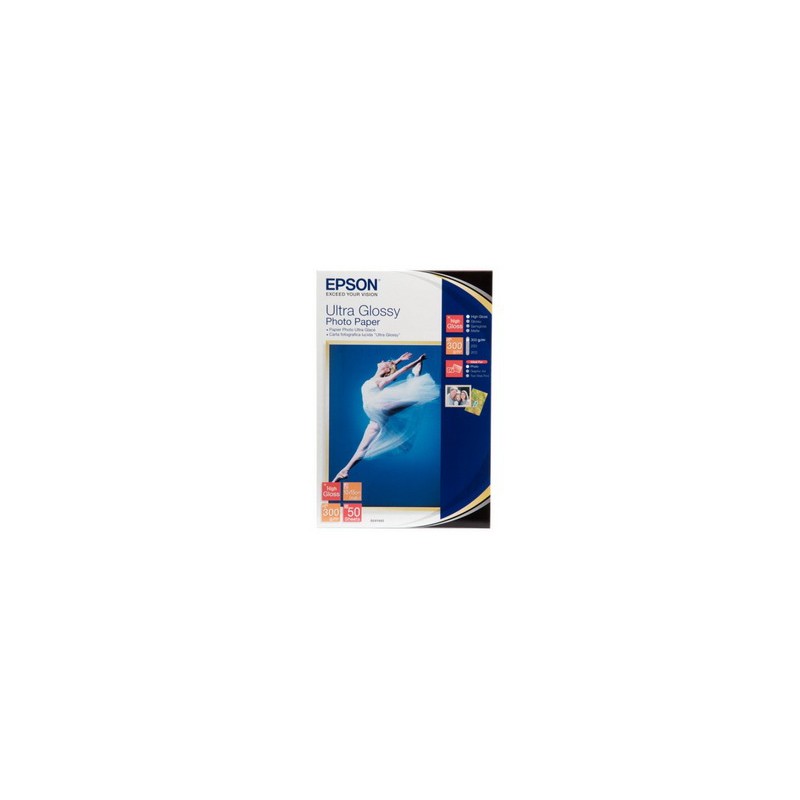 CARTA FOTOGRAFICA LUCIDA ULTRA FORMATO 50fg 10X15CM (4X6") 300gr EPSON